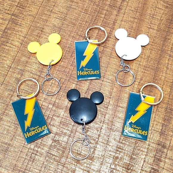 Disney | Accessories | Vintage 997 Disney Hercules Keychains Mickey ...